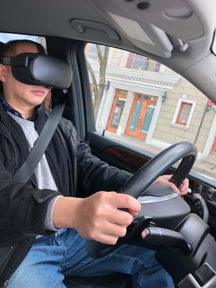 IRL VR Driving Simulator – Technical Insanities of a Mad Computer Scientist